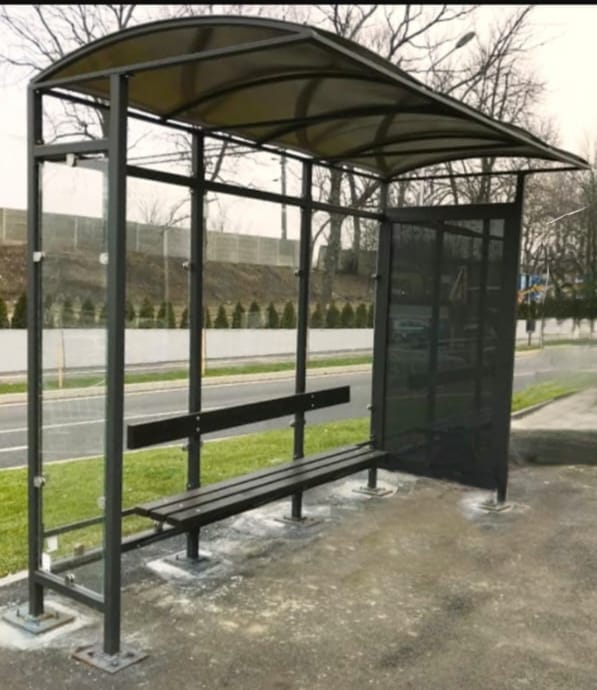 Stație de Autobuz cu Banchetă și Casetă Afișaj, Reclame SAT-1 - Agro ...